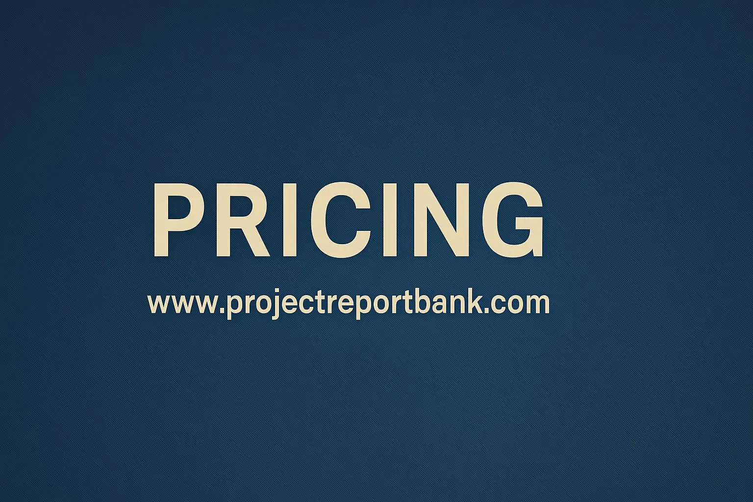 Price - Project Report Bank - CA Manish Gugliya